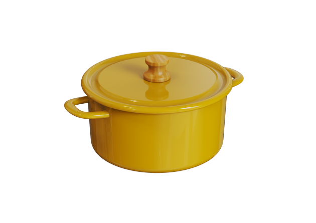 22cm Enamel Pot | BRICKELL